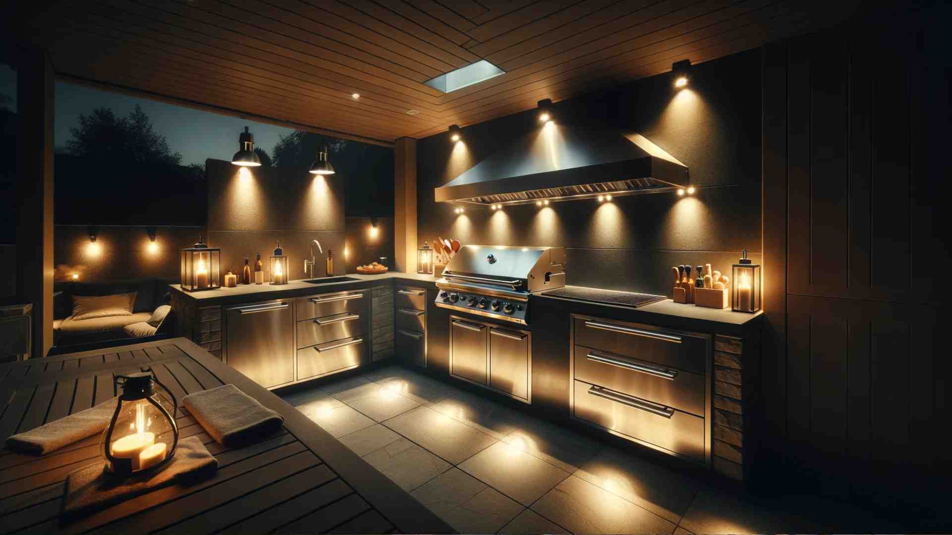 What Light is Good for Outdoor Kitchen? - Clicka Lights