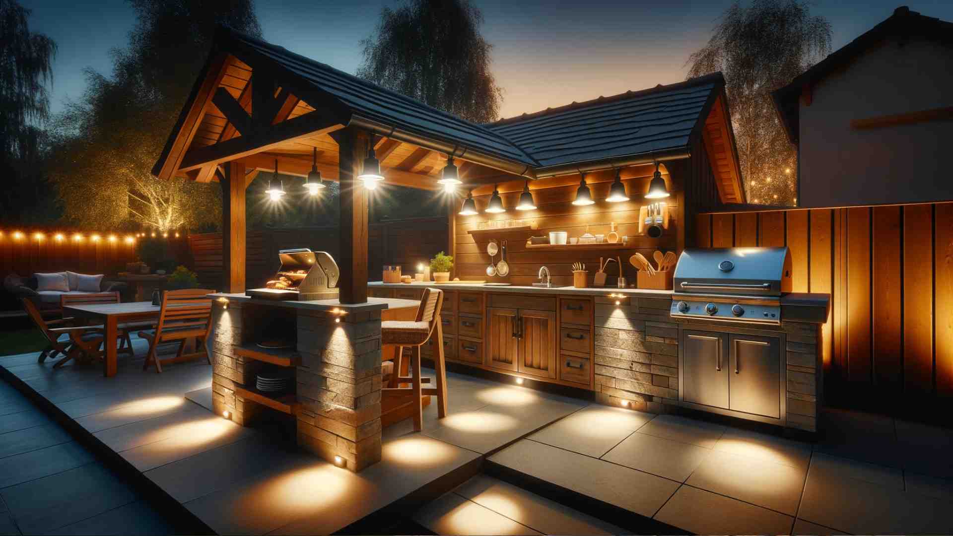 5 LED Lighting Ideas for Your Outdoor Kitchen to Stand Out - Clicka Lights