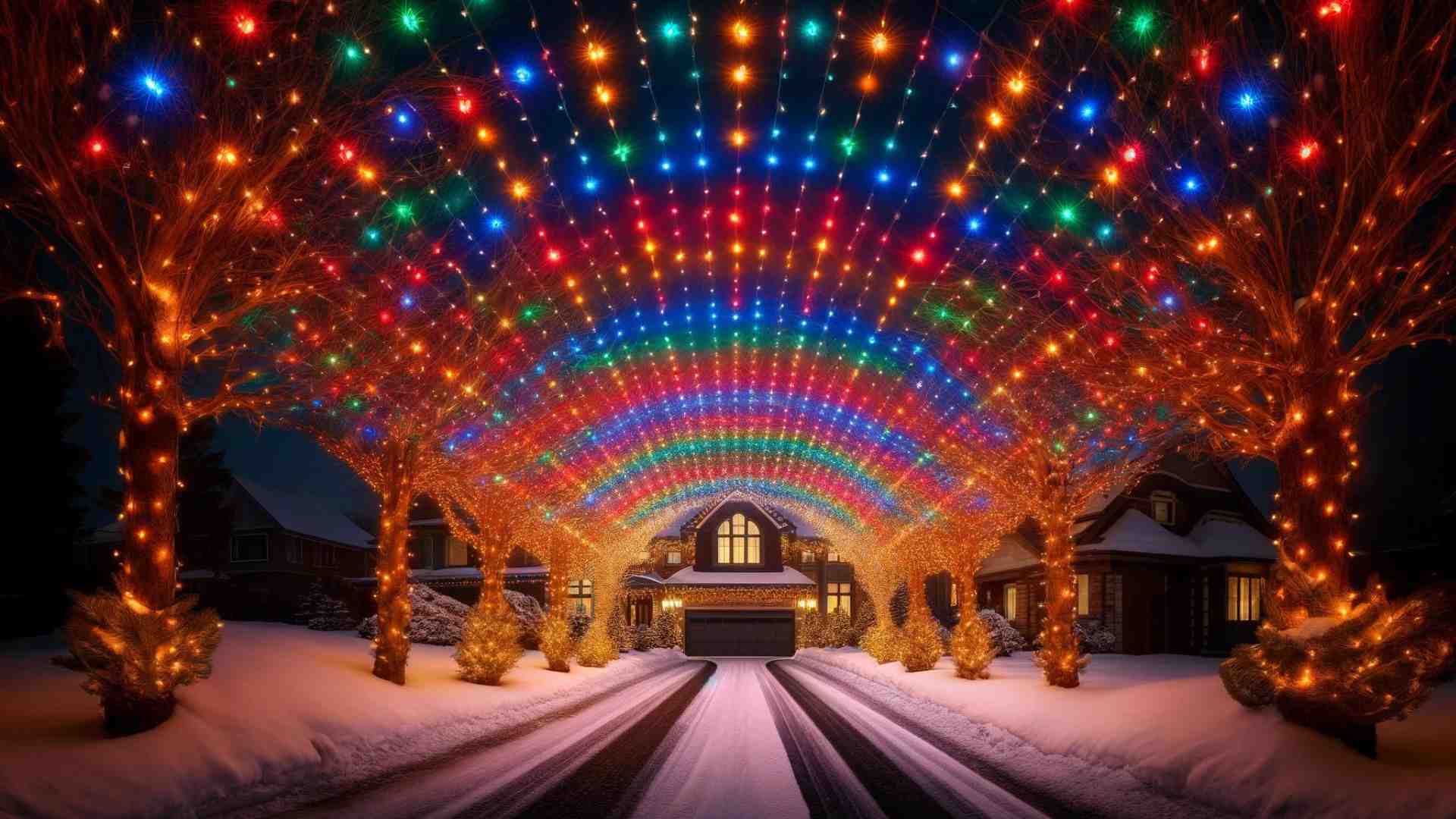 5 Driveway Christmas Lights Inspirations You Must See - Clicka Lights