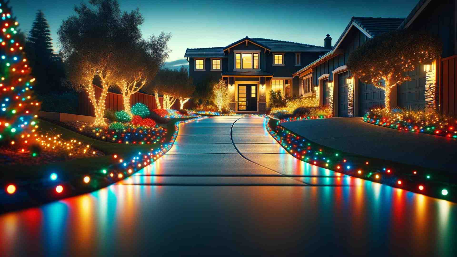 5 Driveway Christmas Lights Inspirations You Must See - Clicka Lights