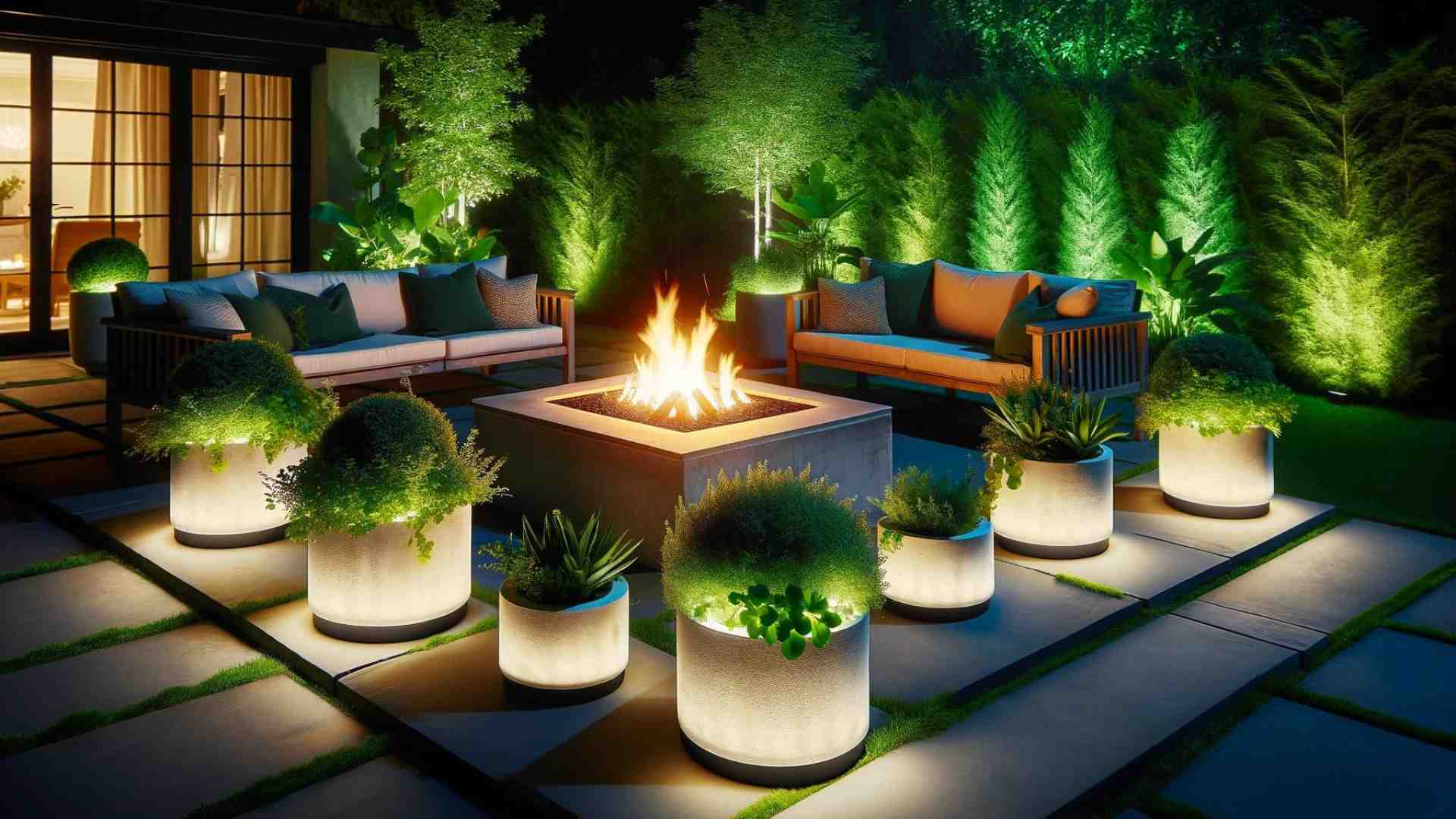 7 Must-See Fire Pit Lighting Ideas - Clicka Lights