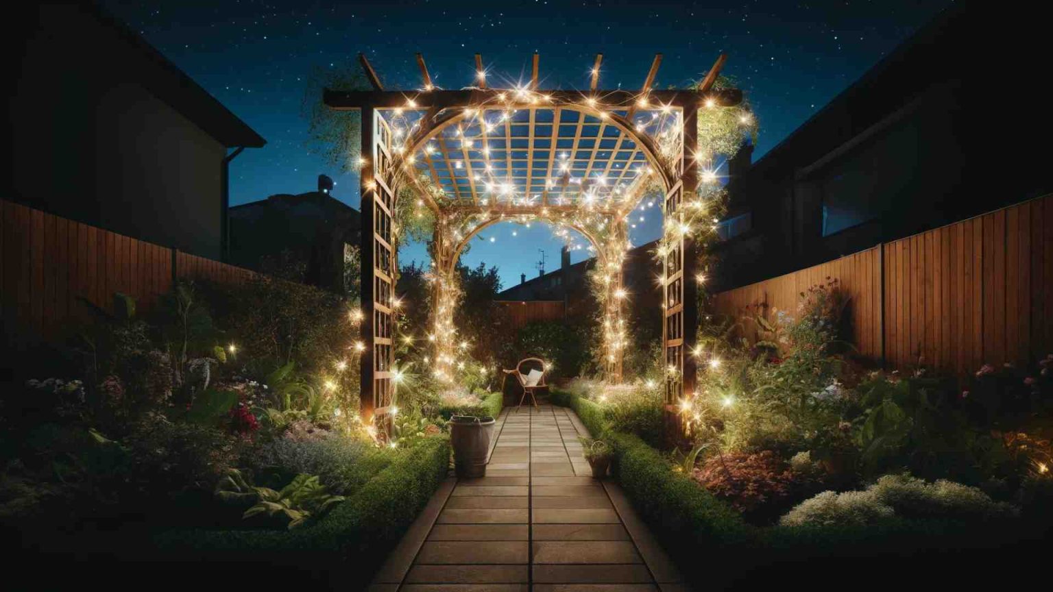 3 Ideas for Lights on Trellis - Clicka Lights