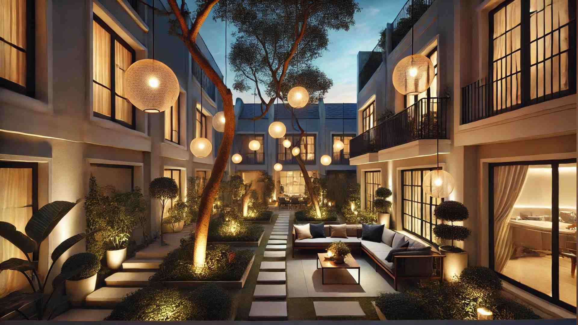 9 Best Outdoor Lighting Ideas for Your Courtyard - Clicka Lights