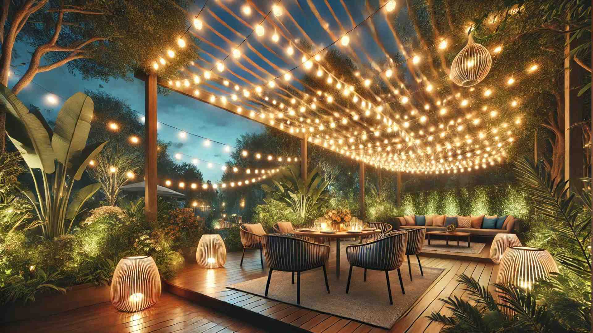 7 Outdoor Dining Area Lighting Ideas You Must Try - Clicka Lights