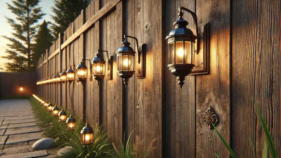 5 Must-Try Outdoor Lighting Ideas for Rustic Wooden Fences - Clicka Lights