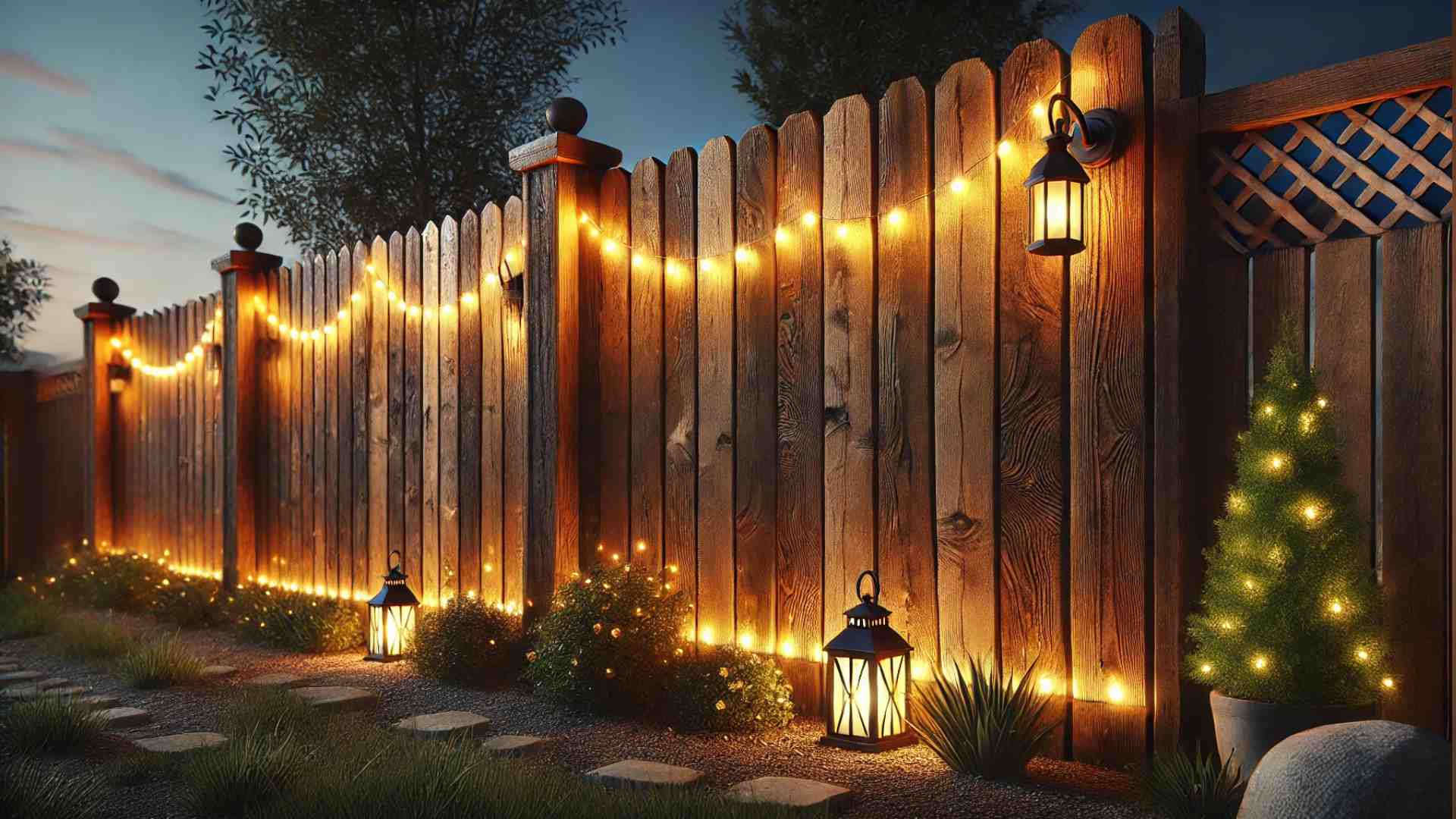 5 Must-Try Outdoor Lighting Ideas for Rustic Wooden Fences - Clicka Lights