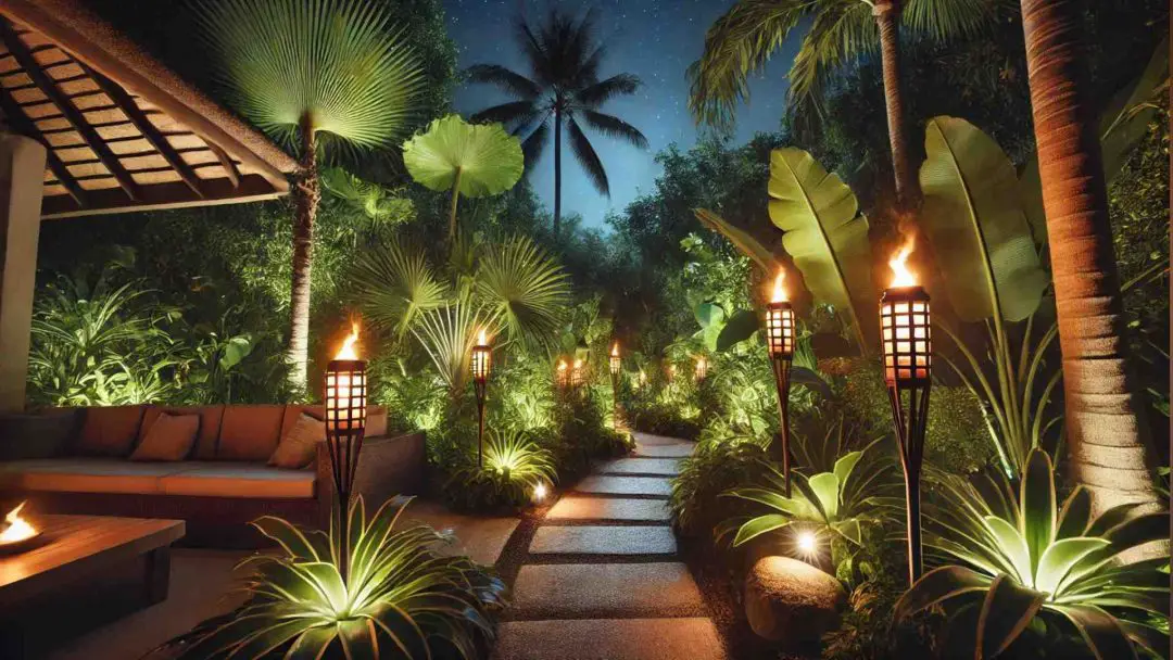 Top 5 Outdoor Lighting Ideas for Your Tropical Garden - Clicka Lights