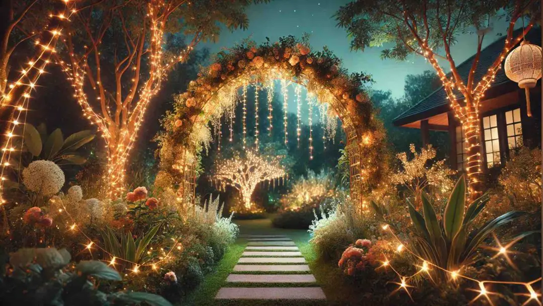 Top 5 Outdoor Lighting Ideas for Garden Arches - Clicka Lights