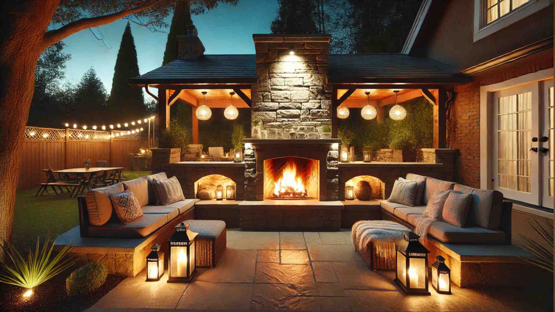 5 Must-Try Lighting Ideas for Your Outdoor Fireplace - Clicka Lights